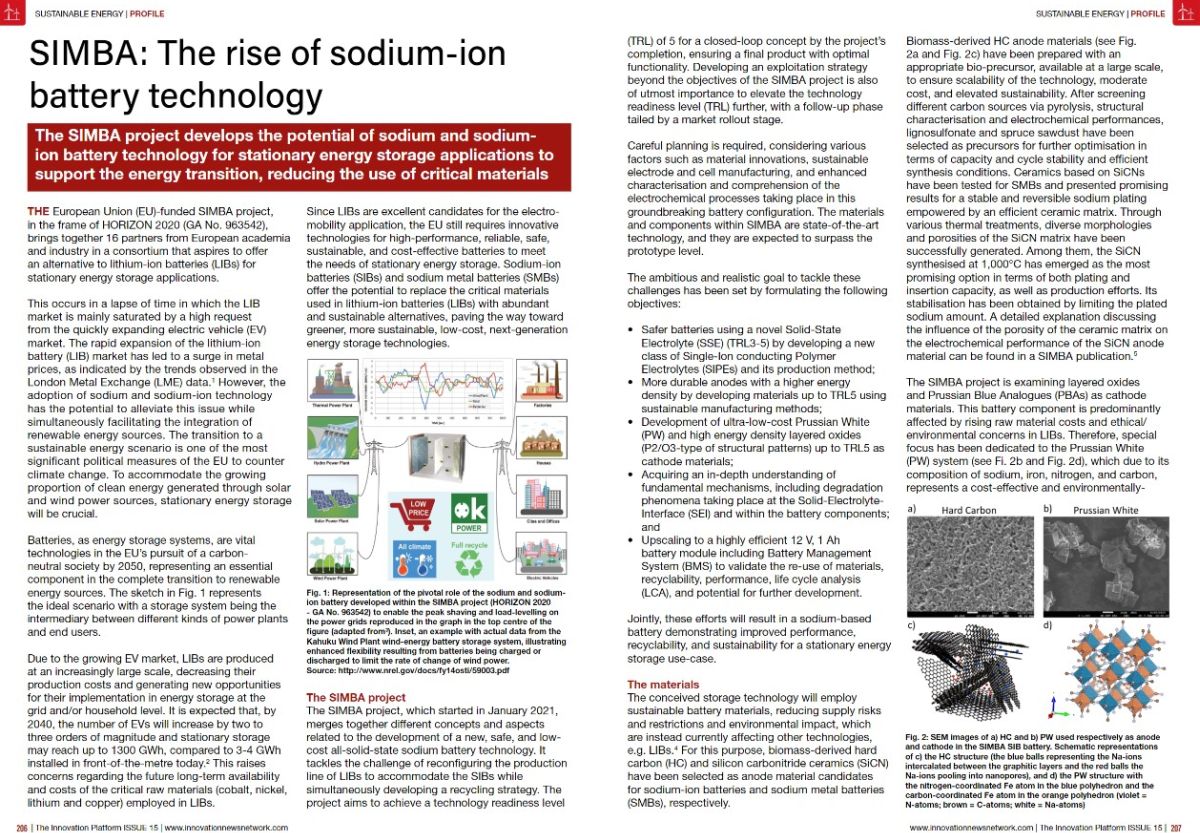 SIMBA in the spotlight in the News Innovation Network digital journal ...